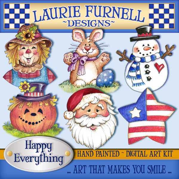 Happy Everything Digital Art Collection - Etsy