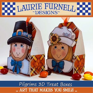 Thanksgiving Treat Box, Pilgrim Treat Box, Thanksgiving Printables ...