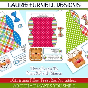 Christmas Treat Box Printables, Snowman Treat Box, Gingerbread Treat ...