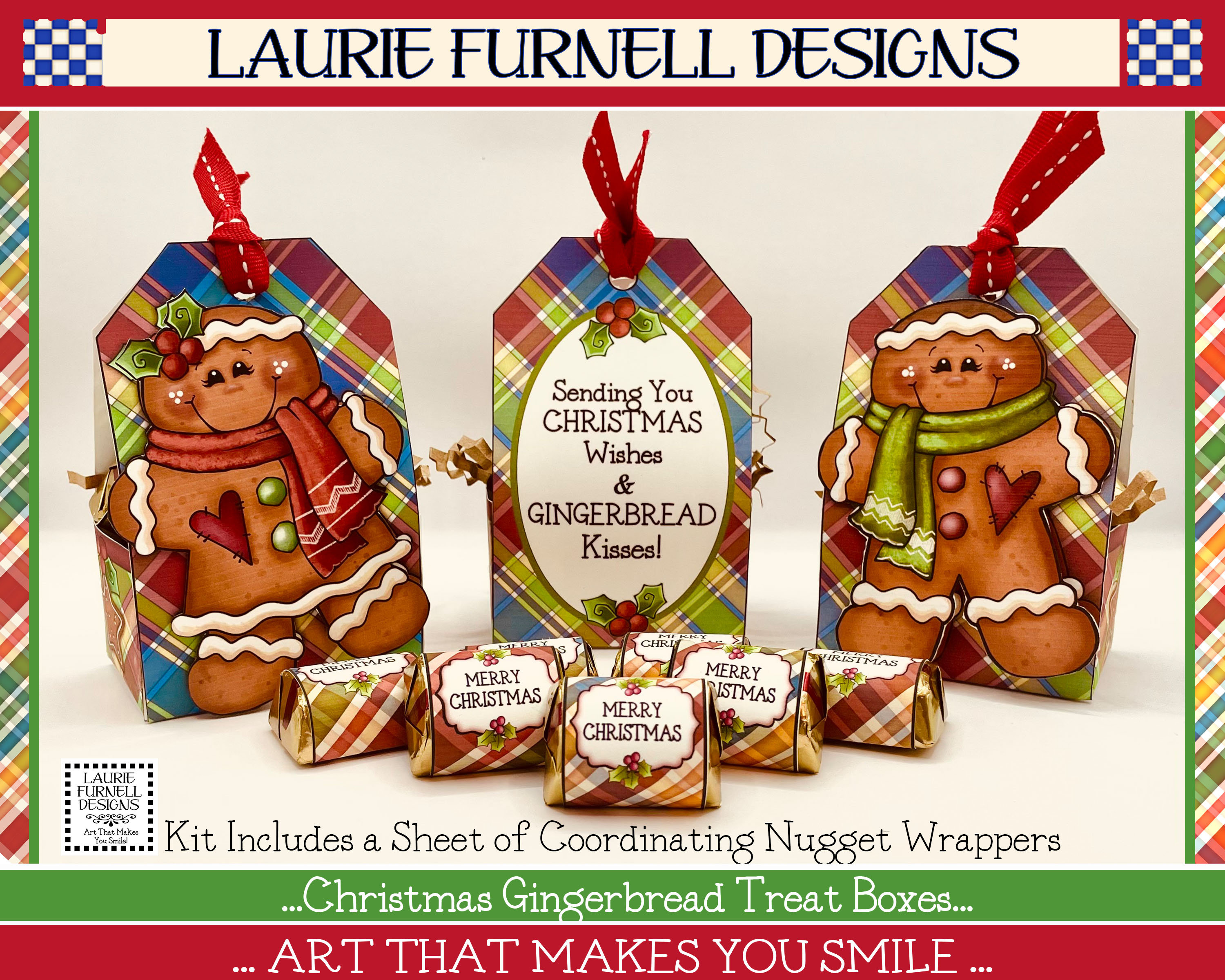 Christmas Gingerbread Boy Treat Boxes, Christmas Favor Printable ...