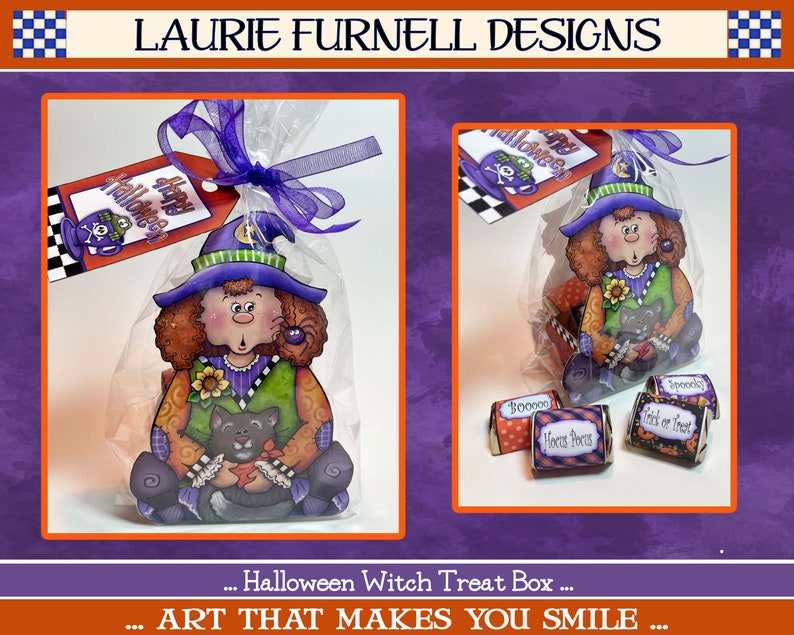 Halloween Candy Box Halloween Witch Treat Box Halloween - Etsy