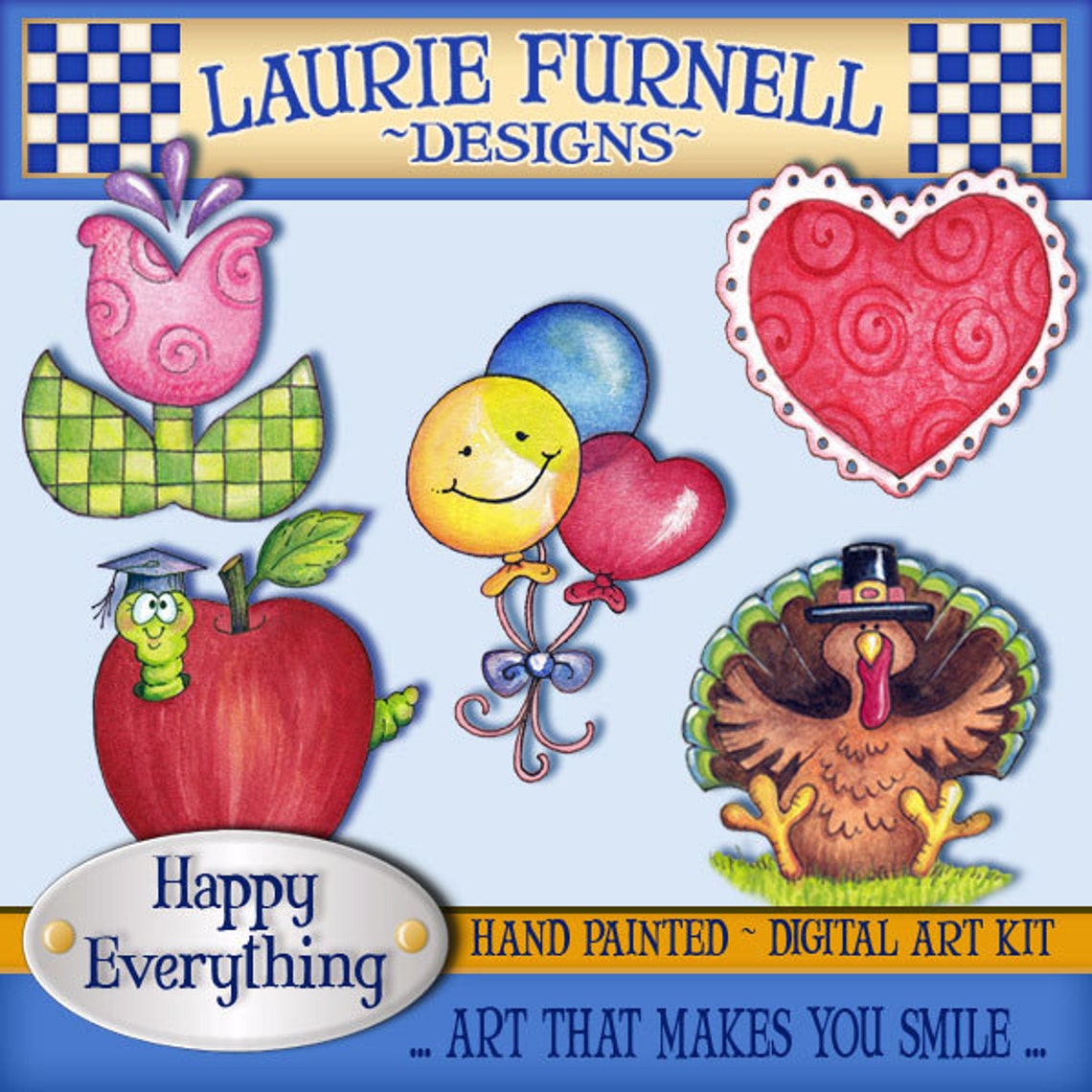 Happy Everything Digital Art Collection - Etsy