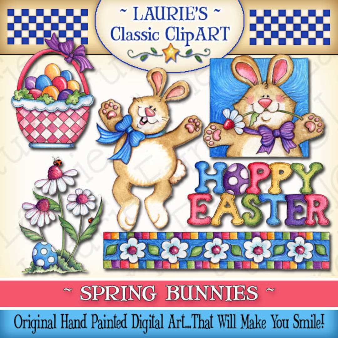 Easter Clipart, Spring Clipart, Easter Digital Art, Laurie Furnell ...