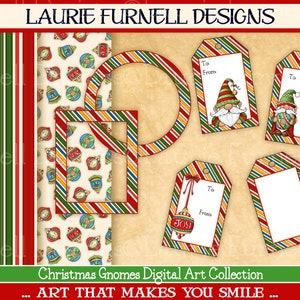 Christmas Gnome Clip Art, Holiday Graphics, Christmas Ornament PNG ...