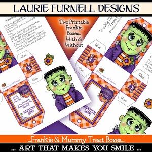 Halloween Treat Box Printable, Frankenstein Candy Box, Mummy Candy Box ...