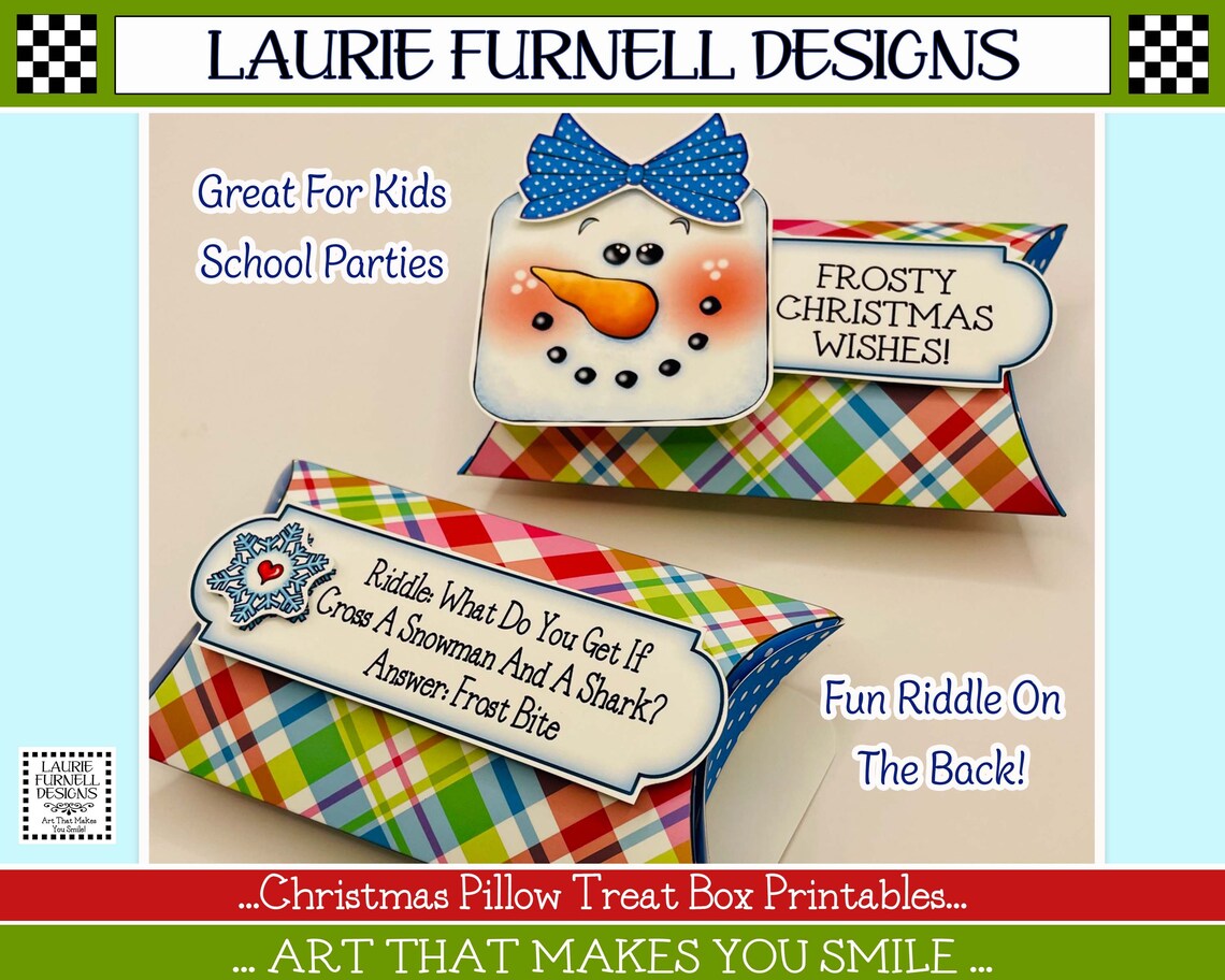 Christmas Treat Box Printables, Snowman Treat Box, Gingerbread Treat ...