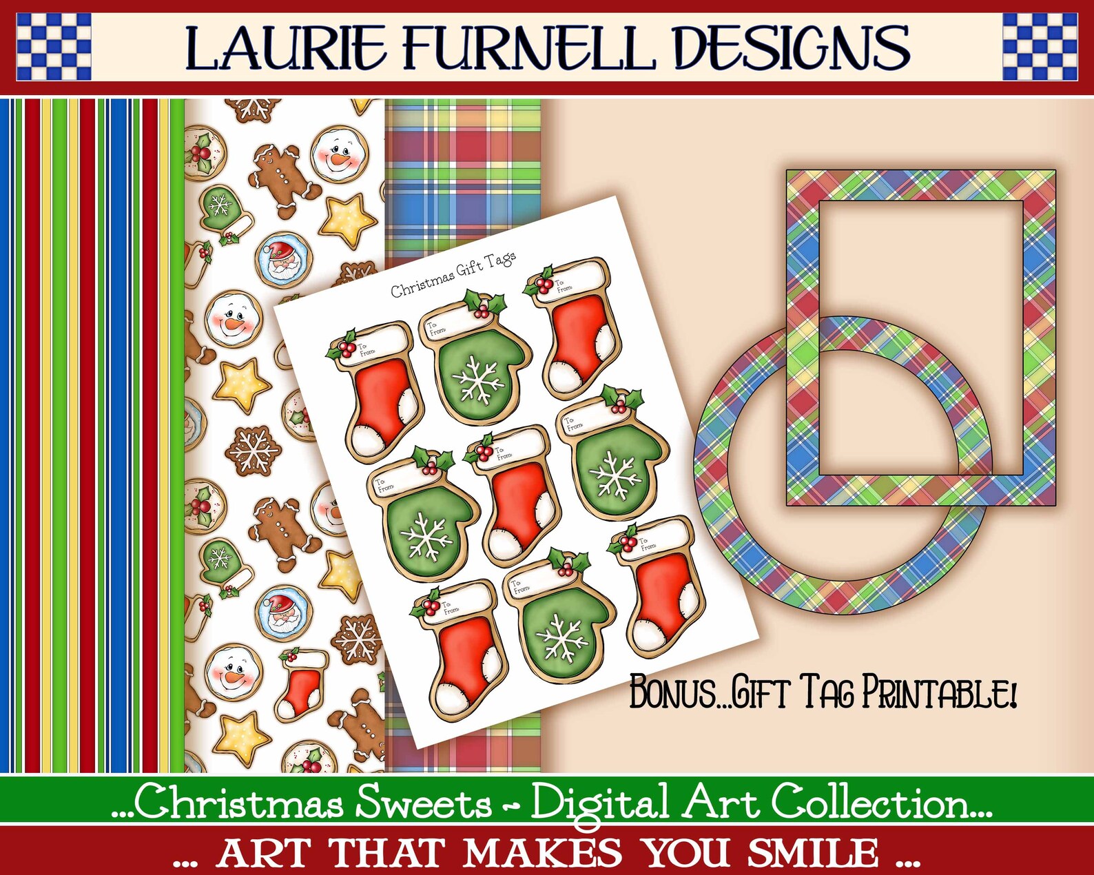 Christmas Sweets Clip Art, Holiday Treats Clip Art, Christmas Cookie ...