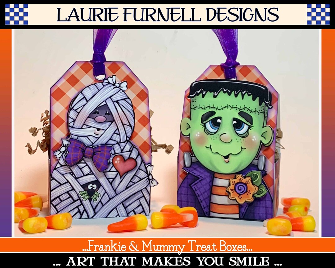 Halloween Treat Box Printable, Frankenstein Candy Box, Mummy Candy Box ...