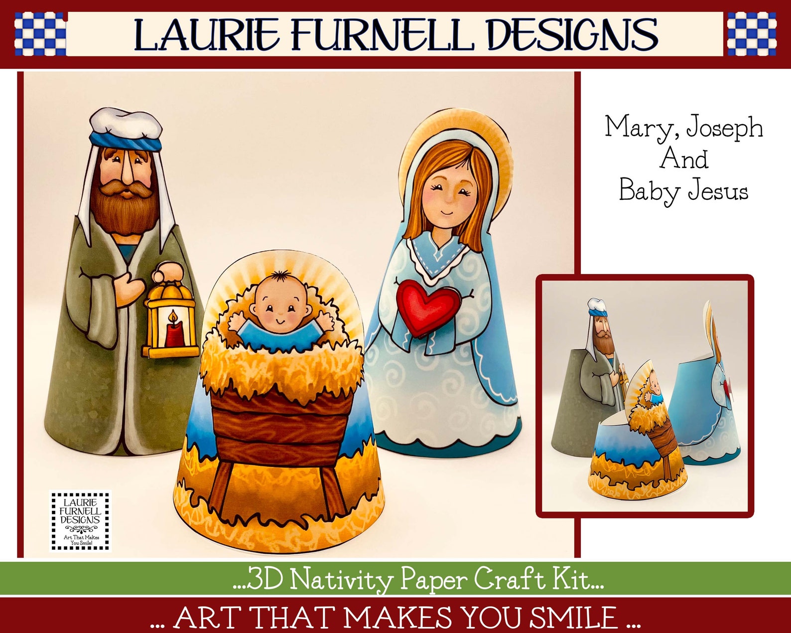 Nativity Paper Craft Kit Christmas Nativity Paper Craft DIY - Etsy