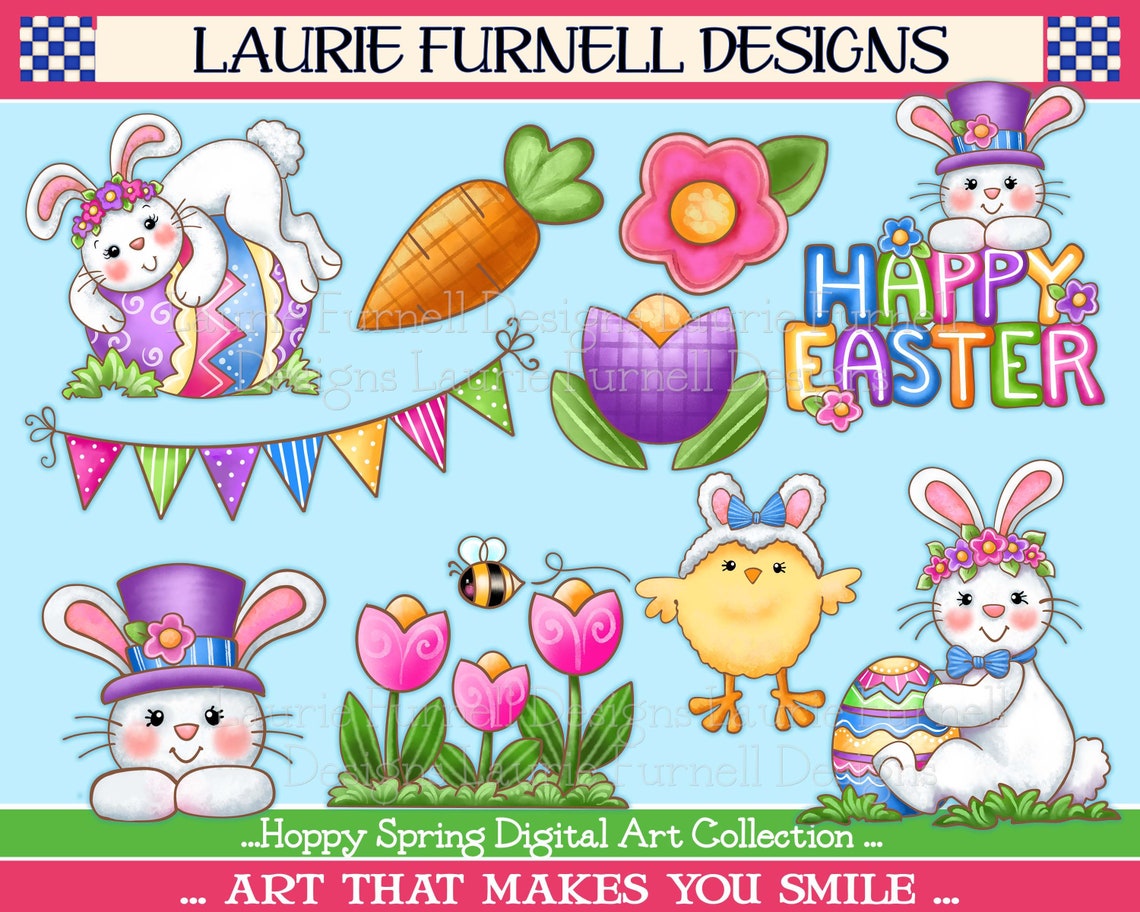 Easter Clip Art Easter Pngs Spring Clip Art Spring Pngs - Etsy