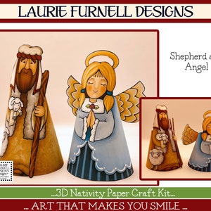 Nativity Paper Craft Kit, Christmas Nativity Paper Craft, DIY Paper ...