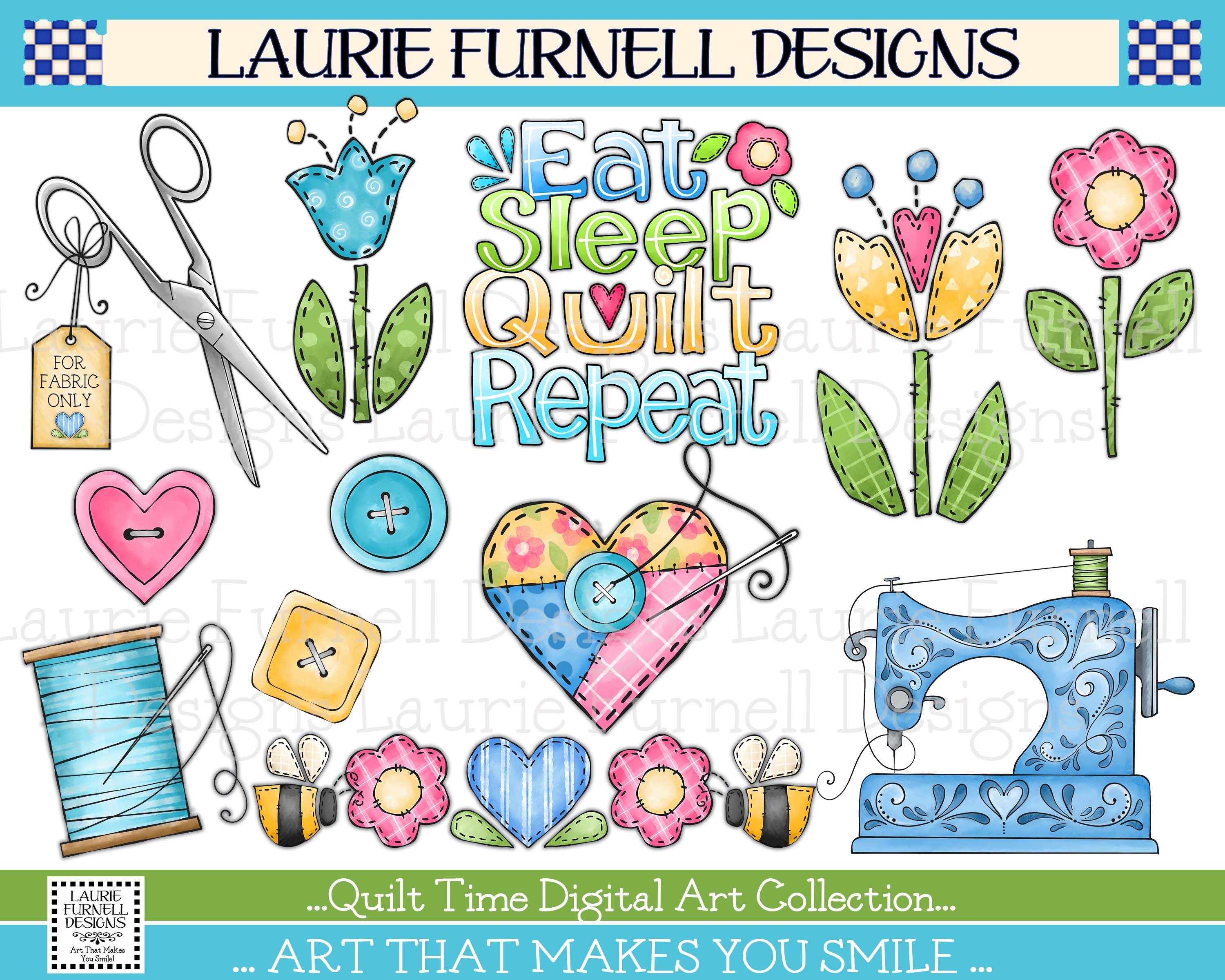 Quilting Supplies Clipart