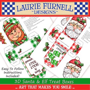 Santa Treat Boxes, Elf Treat Boxes, Christmas Treat Boxes, Christmas ...