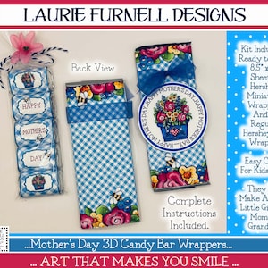 Mother's Day Candy Bar Wrapper, Mom's Day Miniature Chocolate Wrapper ...