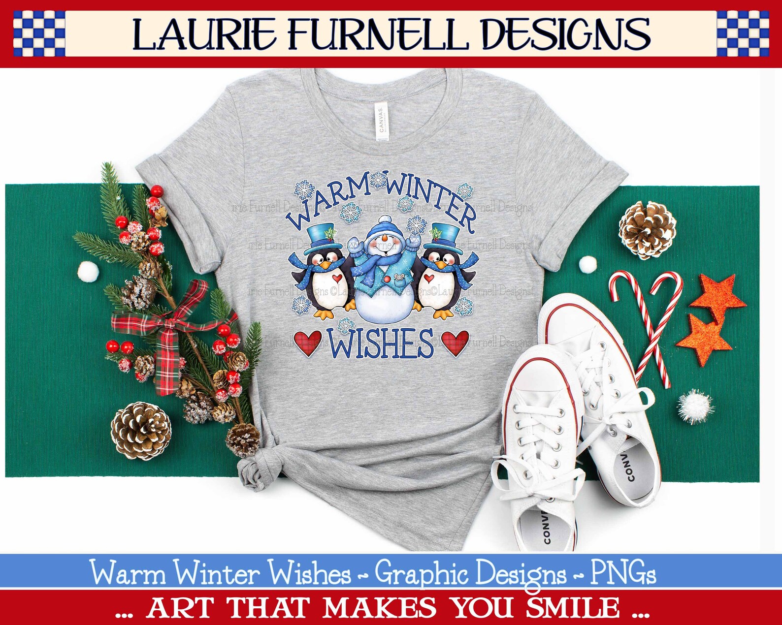 Snowman Penguin Clip Art Warm Winter Wishes PNG Snowman Art - Etsy