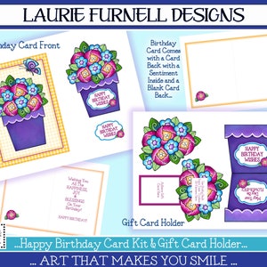 DIY Birthday Card Kit, Happy Birthday Gift Card Holder, Birthday Paper ...