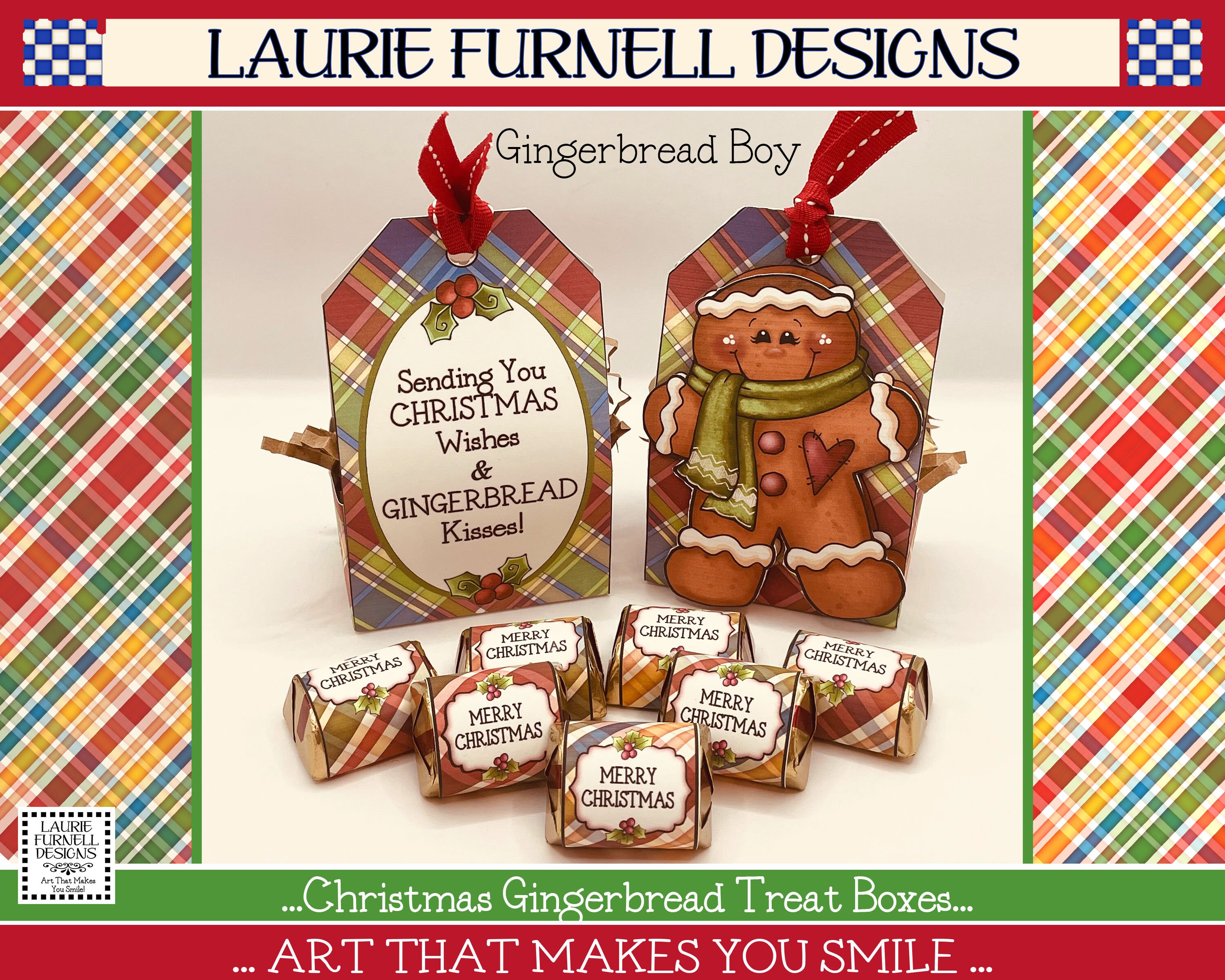 Christmas Gingerbread Boy Treat Boxes, Christmas Favor Printable ...