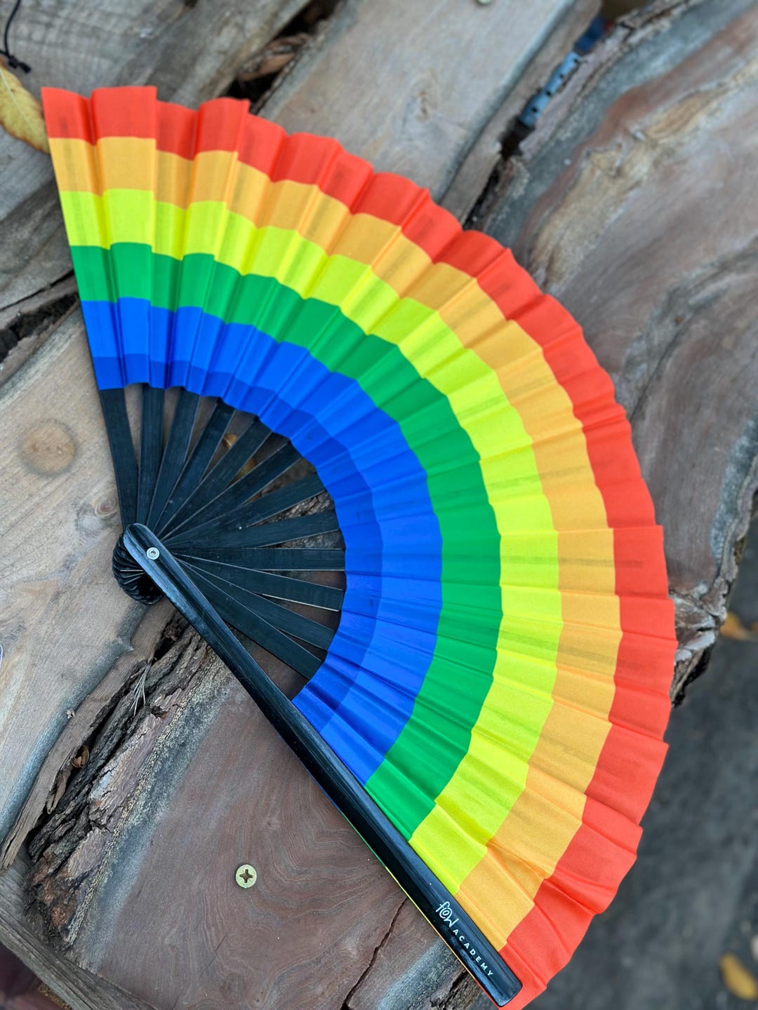 UV Reactive Festival Hand Fan & Holster – Glow-in-the-dark Rave ...