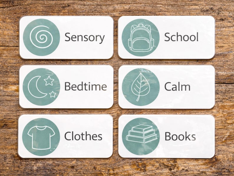 Neurodiversity Friendly Visual Labels for Kids | Personalised SEN ...