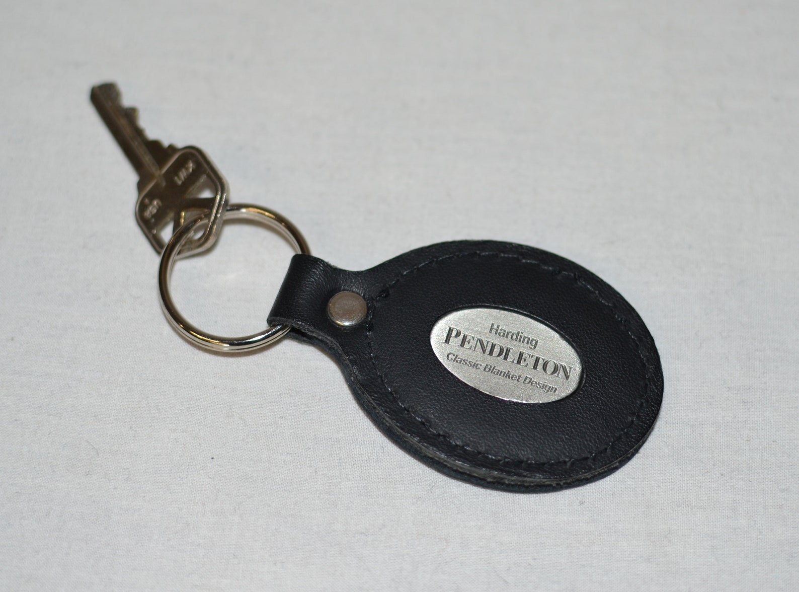 Pendleton® Keychain Key Fob Key Ring Key Chain Metal and Leather ...
