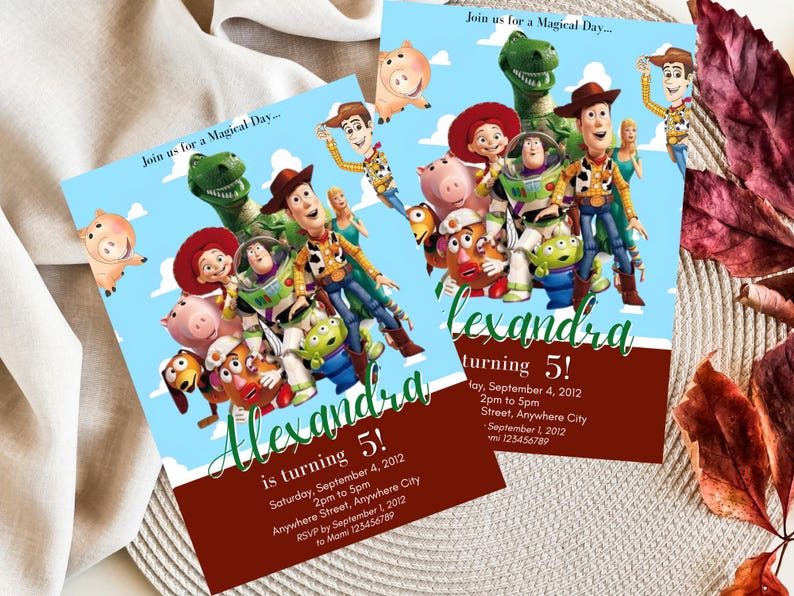 Editable Two Infinity and Beyond Birthday Invitation Template, Toy ...