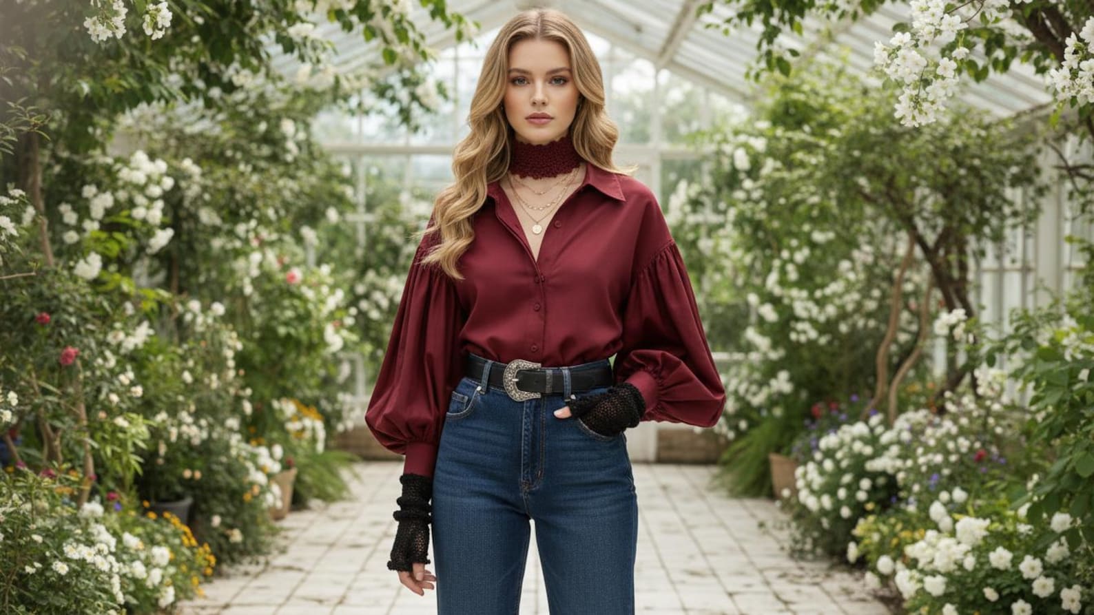 Lantern Sleeve Blouse Sewing Pattern PDF | Statement Puff Sleeve Top ...