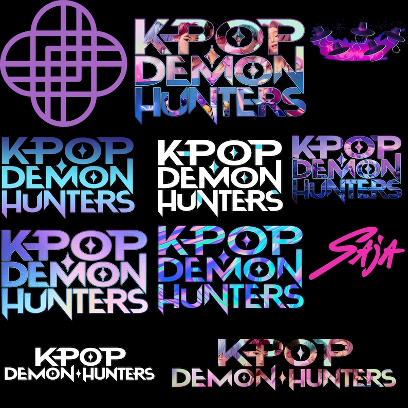 Kpop Demon Hunters PNG Clipart Bundle - Etsy