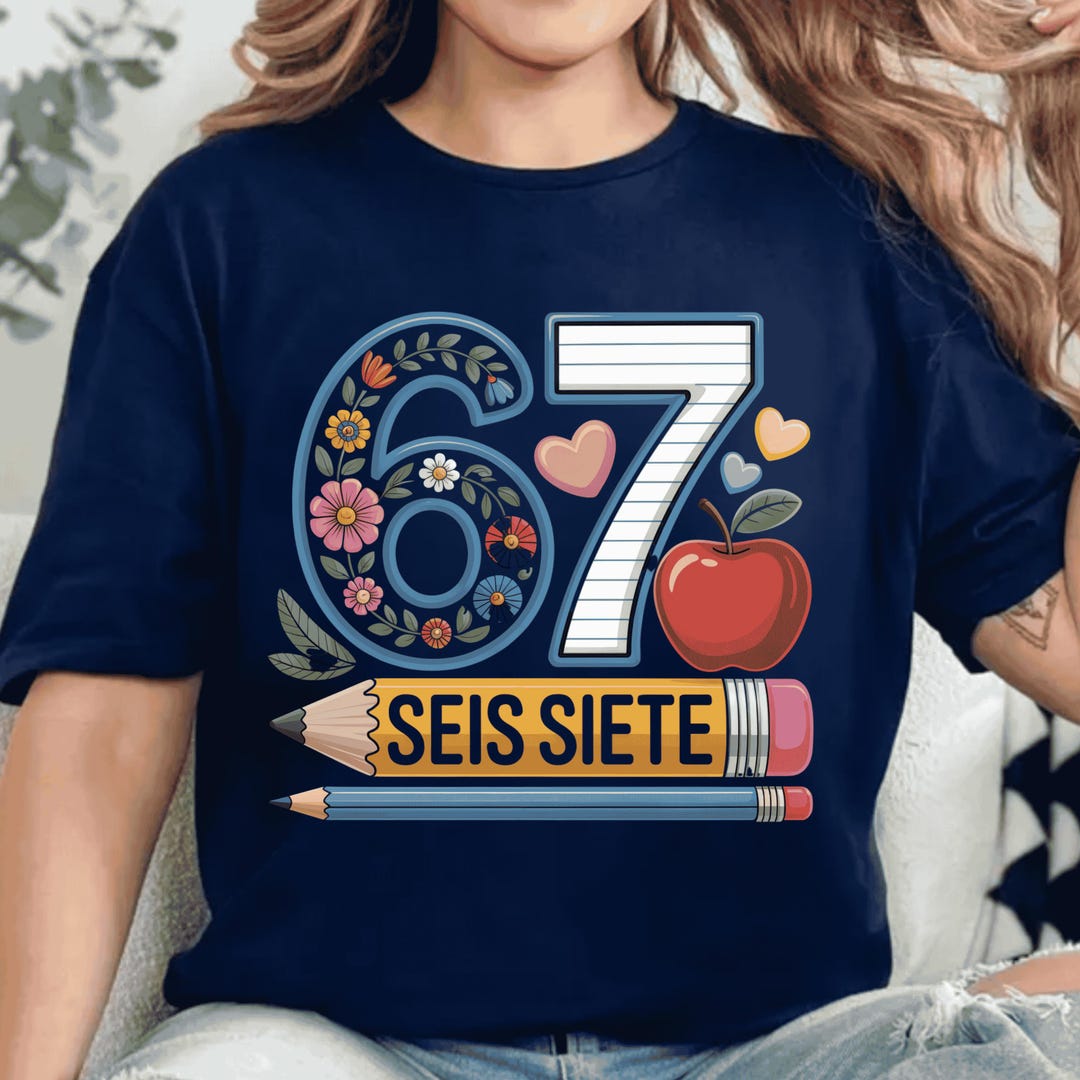SEIS Siete Spanish 67 Funny Six Seven Espanol PNG: Teacher Humor ...