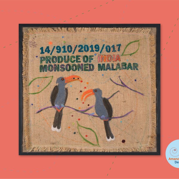 Coffee Sack Wall Art - Etsy