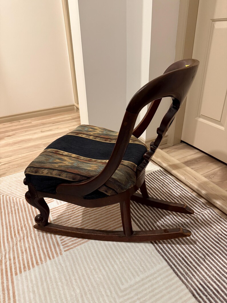 Vintage Victorian-style Rococo Revival Accent Rocking Chair - Etsy