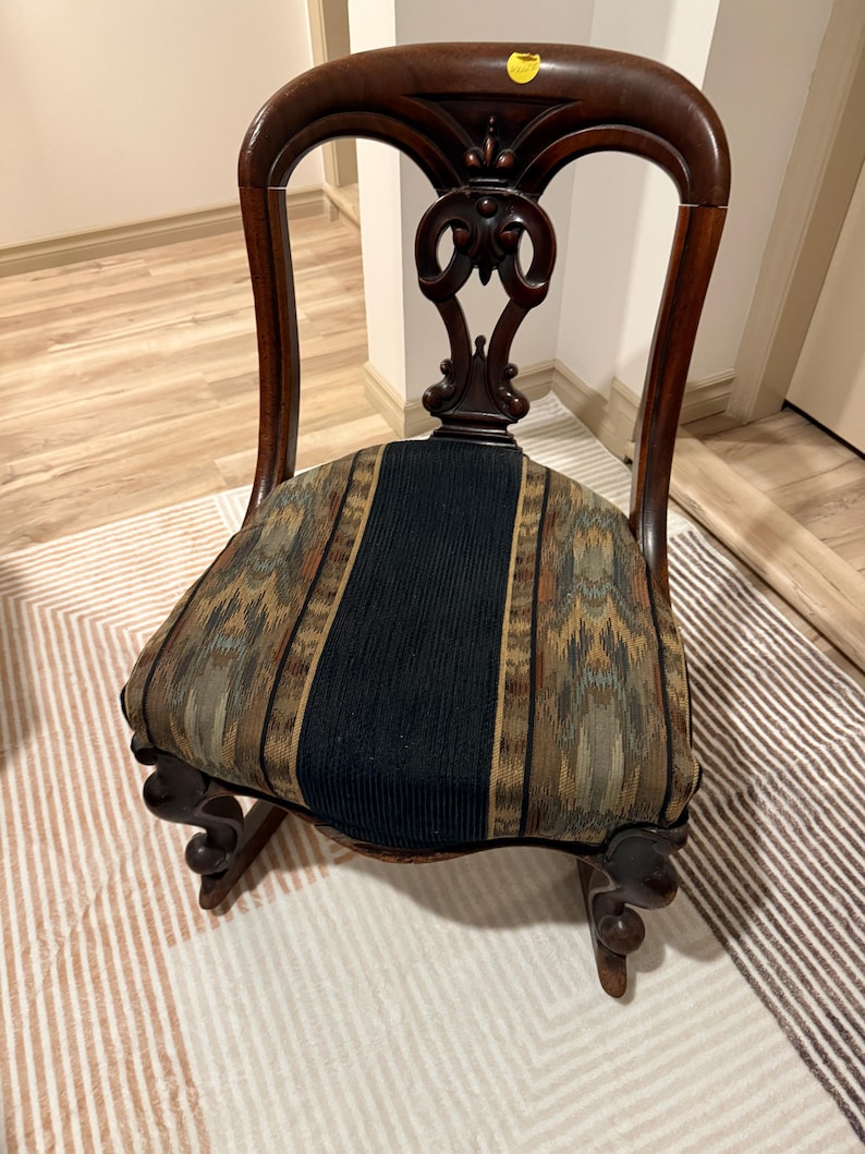 Vintage Victorian-style Rococo Revival Accent Rocking Chair - Etsy