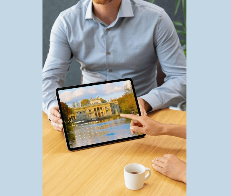 2026 Desk Calendar 10×8 Printable • Sunday Start • 12 Monthly Cards ...