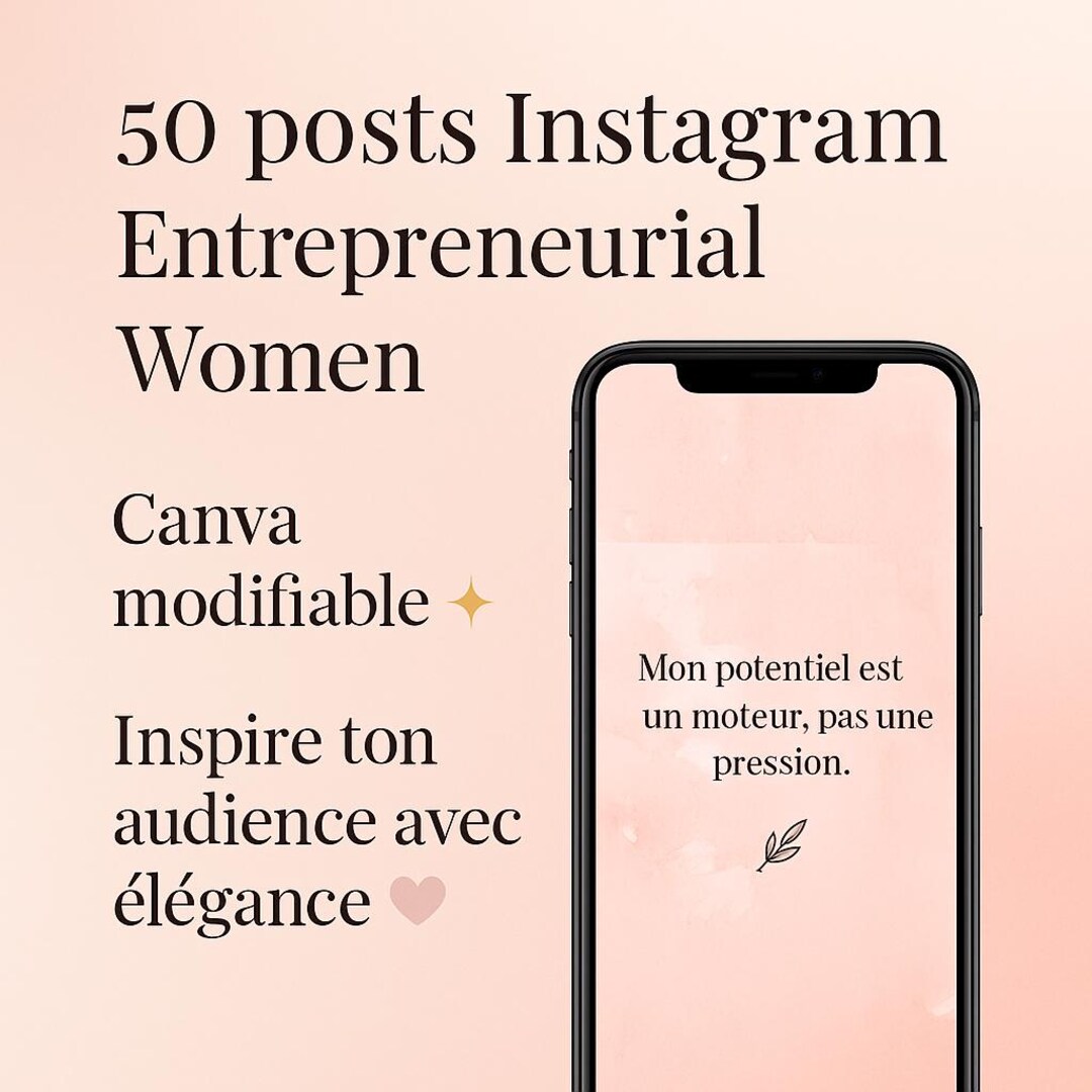 50 Inspiring Instagram Posts for Women Entrepreneurs (canva, PNG ...