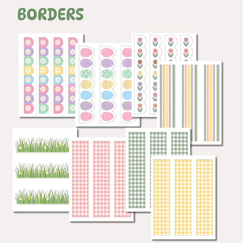 Easter Bulletin Board Kit | Easter Egg Class Decor | Printable March ...