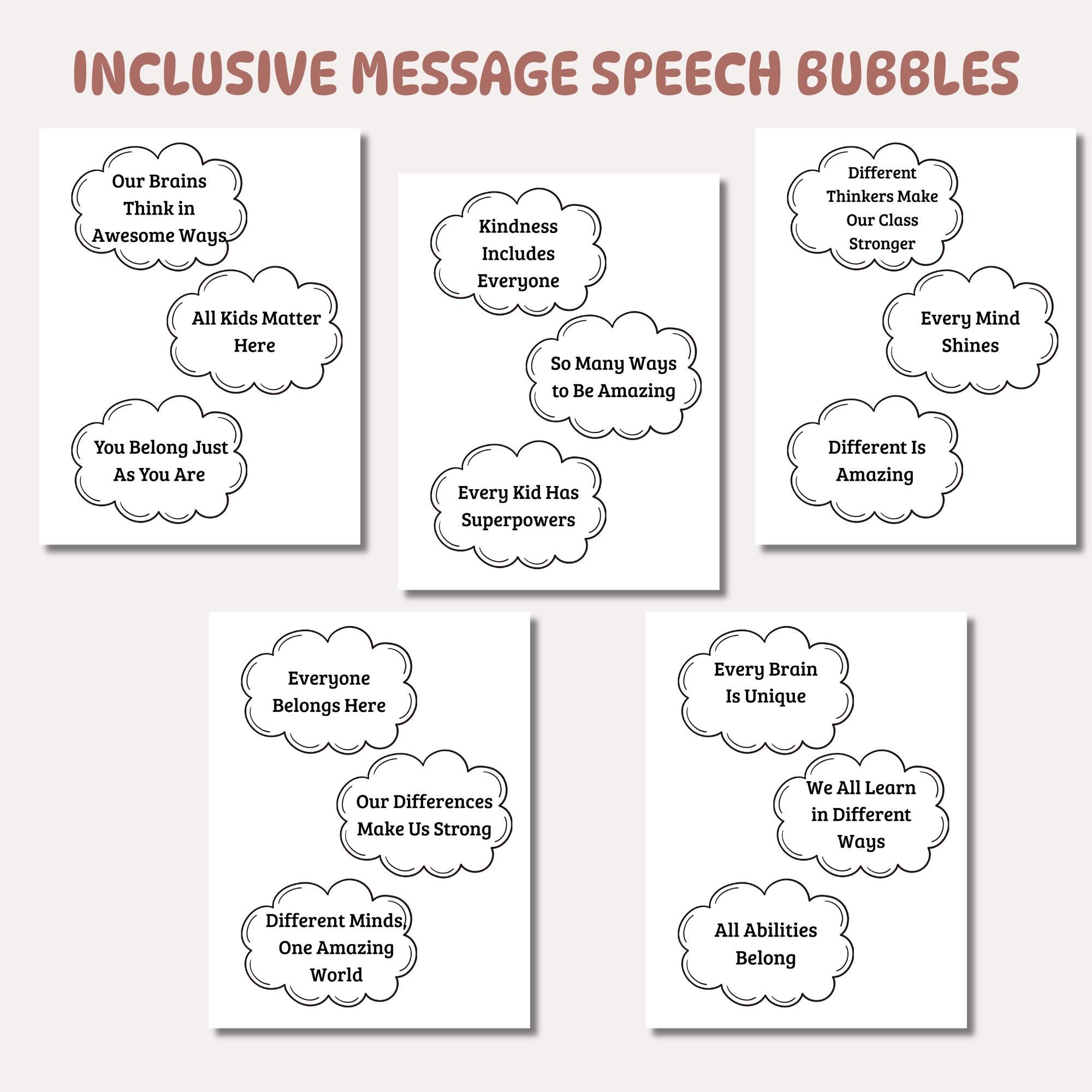 Autism Acceptance Bulletin Board Kit, Celebrate Minds of All Kinds ...