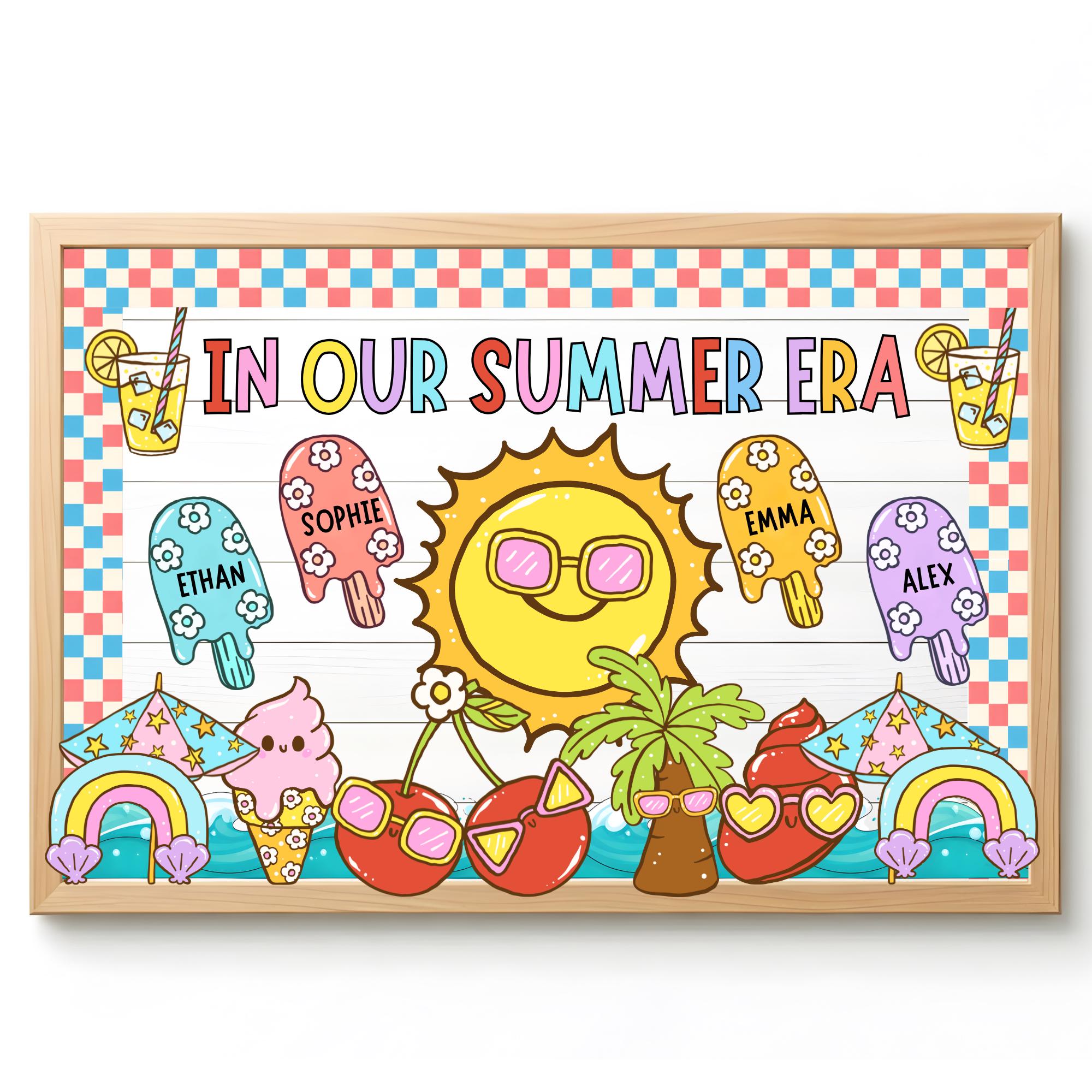 Summer Bulletin Board Kit | Retro End of Year Classroom Decor | in Our ...