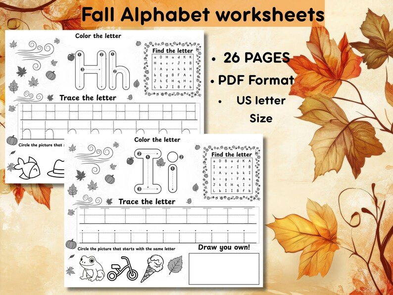 Alphabet Tracing Worksheets, Kindergarten Pre-k Preschool ABC Tracing ...