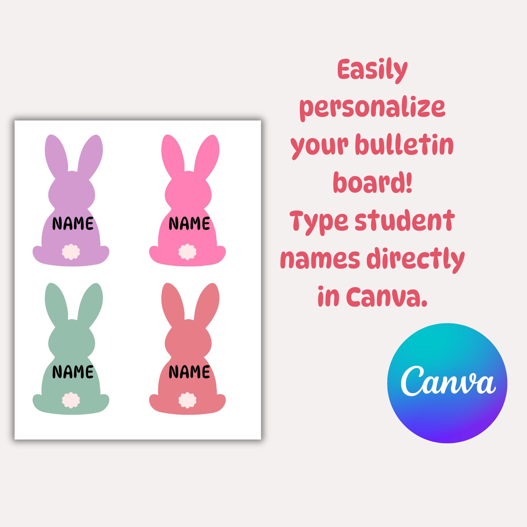 Easter Bulletin Board Kit | Printable March April Classroom Decor ...