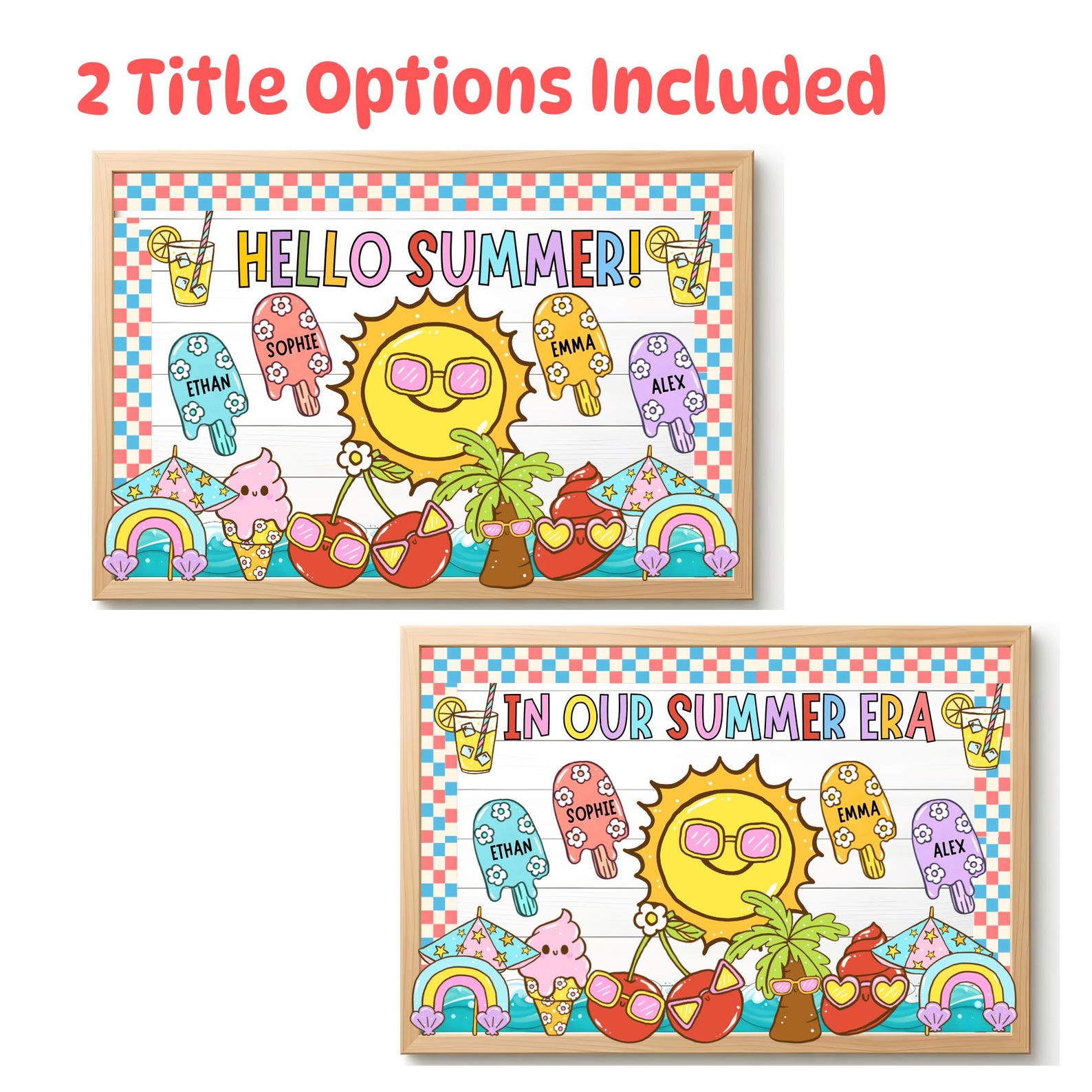 Summer Bulletin Board Kit | Retro End of Year Classroom Decor | in Our ...