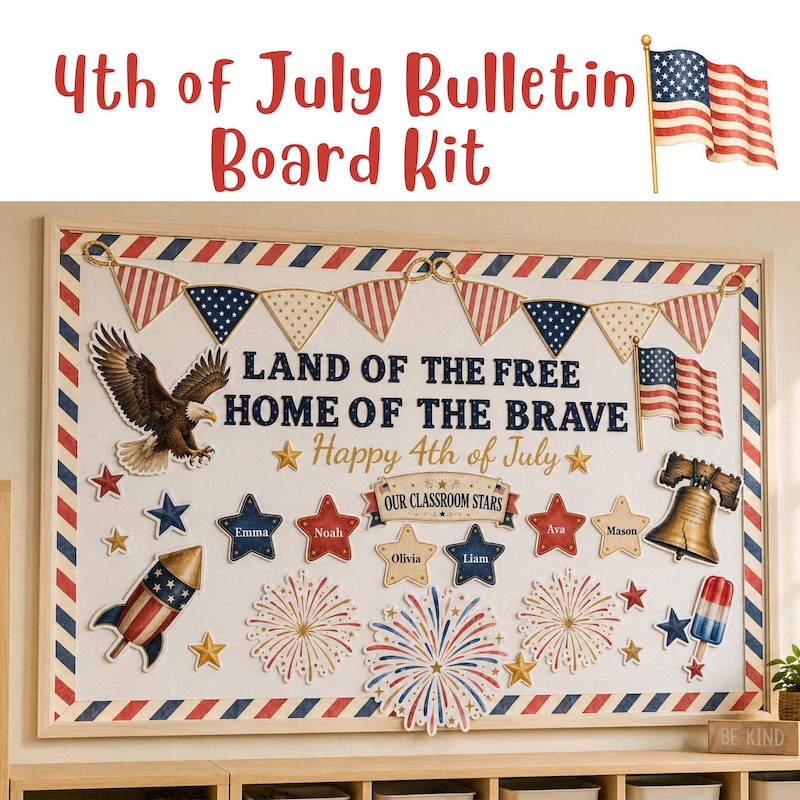 Patriotic Bulletin Board - Etsy