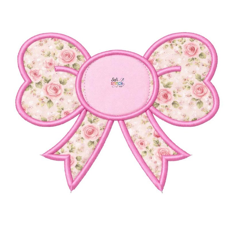 Bow Appliqué Design – Bow Machine Embroidery File – Beginner Friendly ...