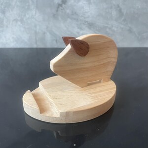 Handmade Wood Animal Phone Stand: Animal Desk Decor. - Etsy