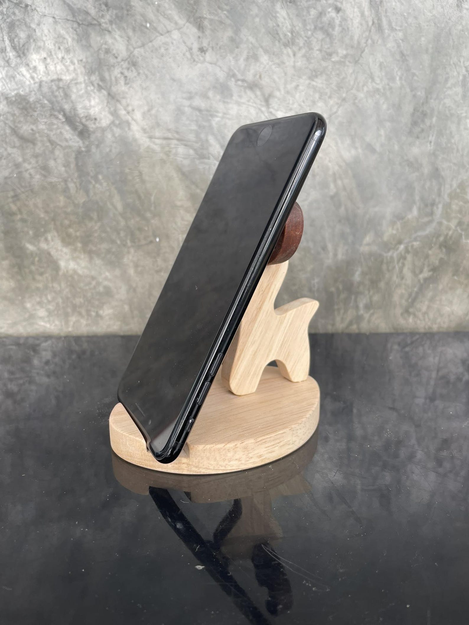 Handmade Wood Animal Phone Stand: Animal Desk Decor. - Etsy