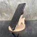 Handmade Wood Animal Phone Stand: Animal Desk Decor. - Etsy