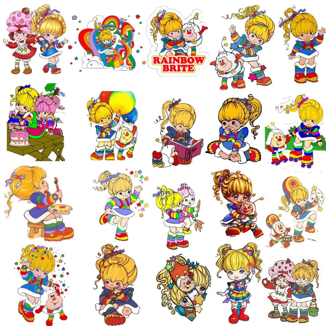 80s Cartoon Characters PNG Retro Graphics, Digital Art Digital Download ...
