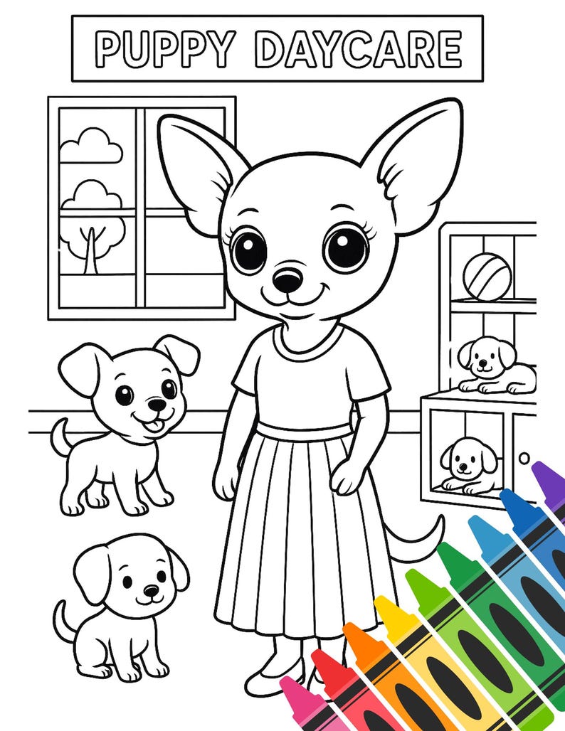 Career Coloring Pages for Kids Instant Download 24 Count Printable PDF ...