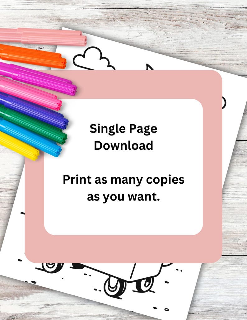 Kawaii Dumpster Fire Coloring Page Instant Digital Download PDF ...