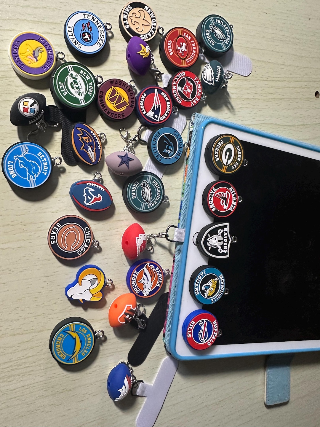 NFL Charging Port Dust Protector Charms for Phone, Kindle or Tablet - Etsy