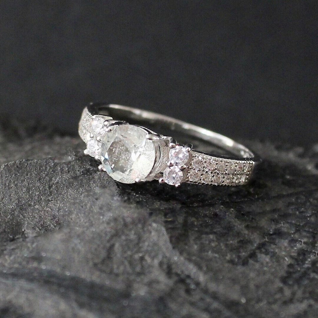Libyan Desert Glass Ring 6mm Stone Sterling Silver Jewelry Libyan Glass ...