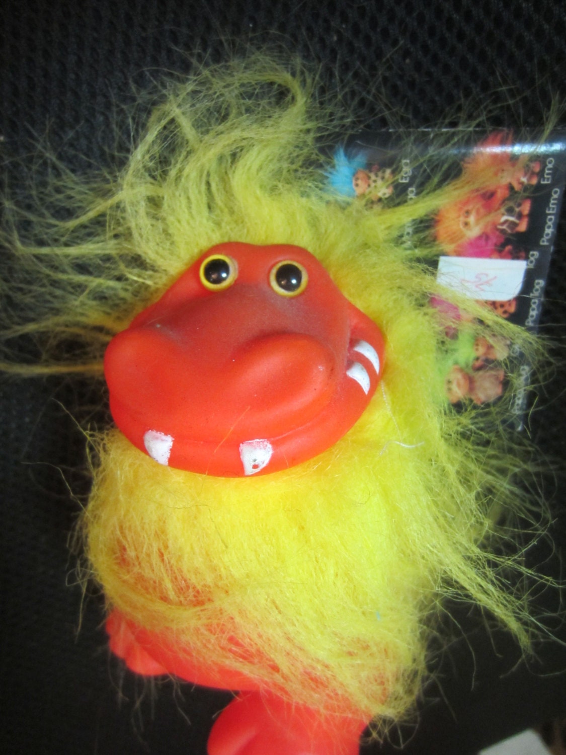 DINOSAUR Troll With Card TROLLASAURUS Rex Vintage 1990s DINOTROLLS ...